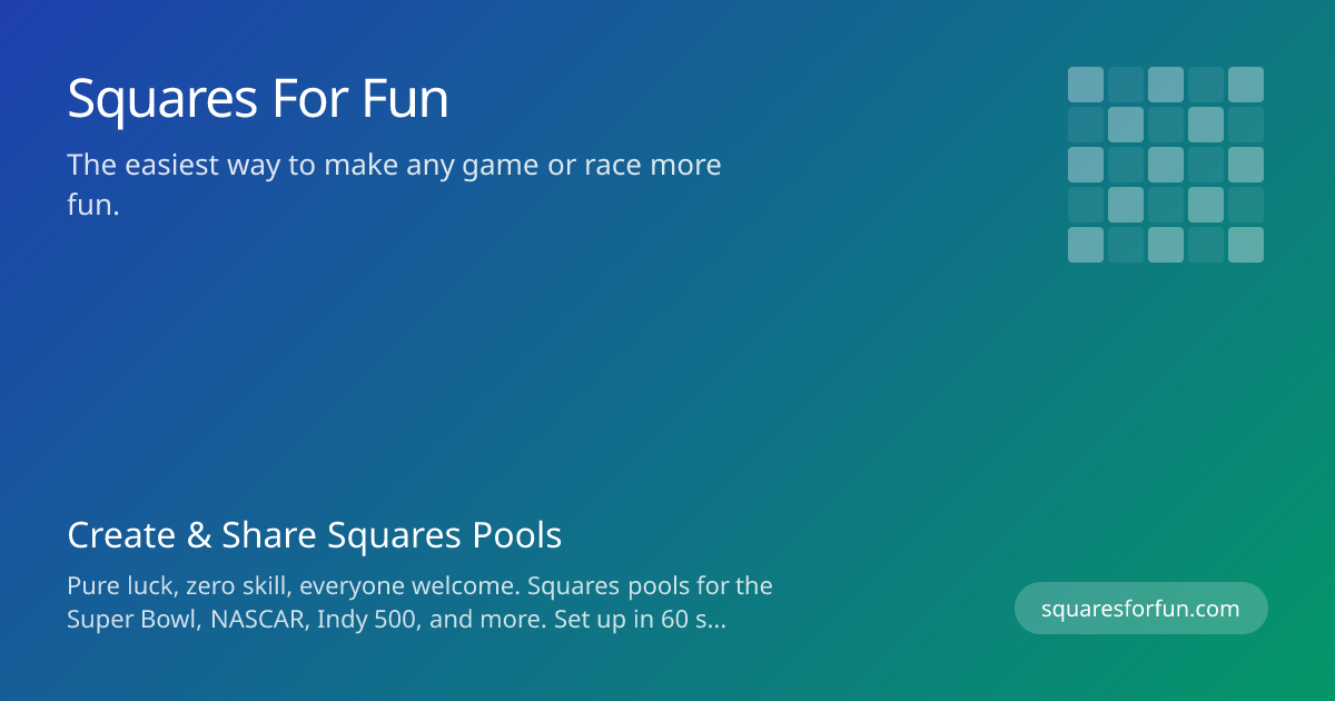 Squares For Fun - The Easiest Way to Play Squares